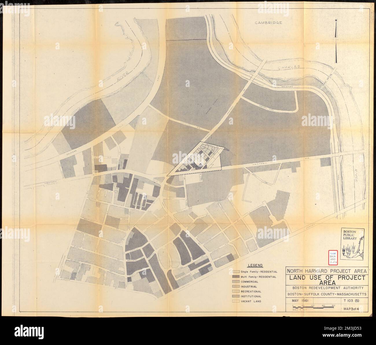 North Harvard project area : land use of project area , Allston Boston ...