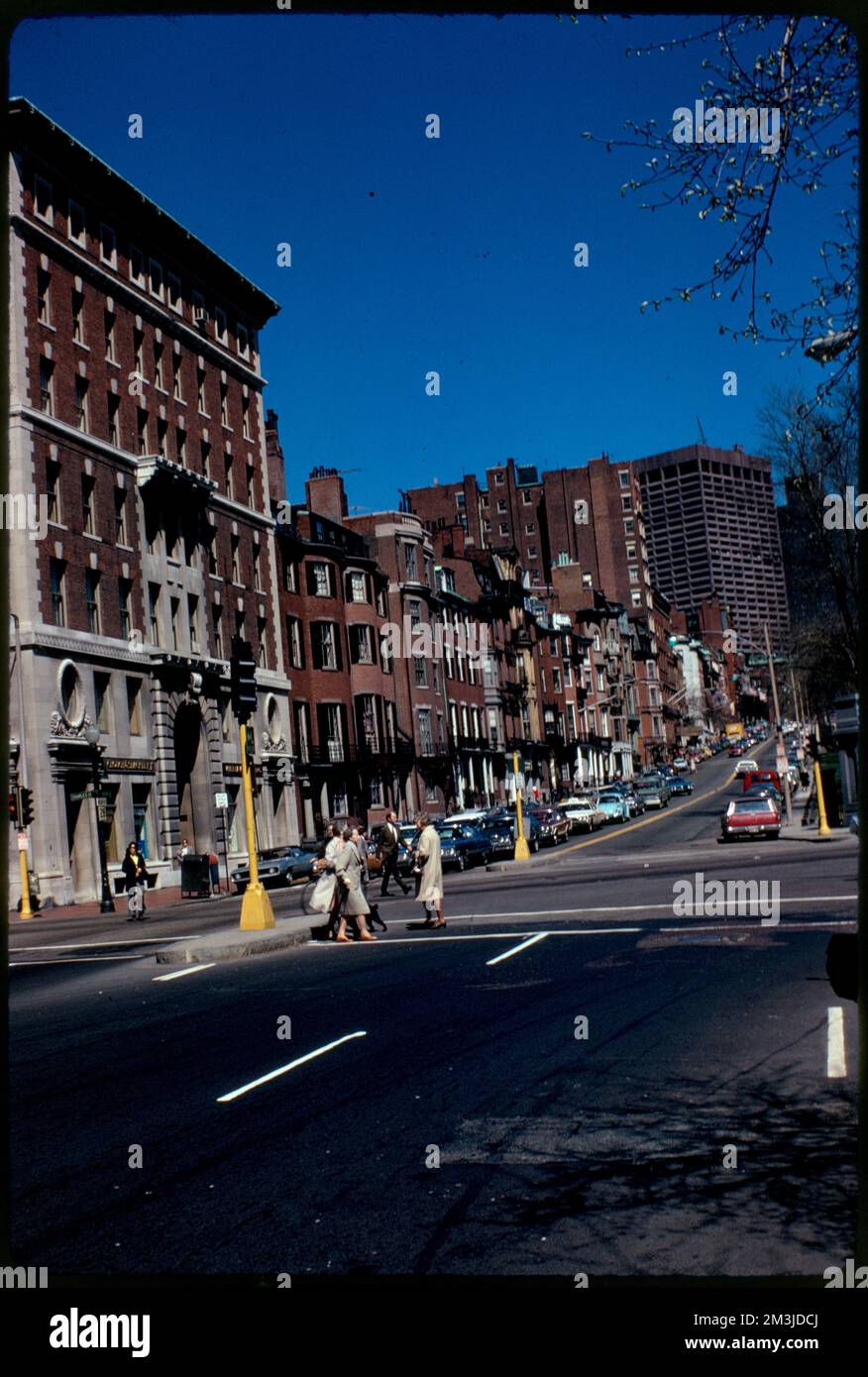 North on Beacon St. from Charles St. at Public Garden , Streets, City ...