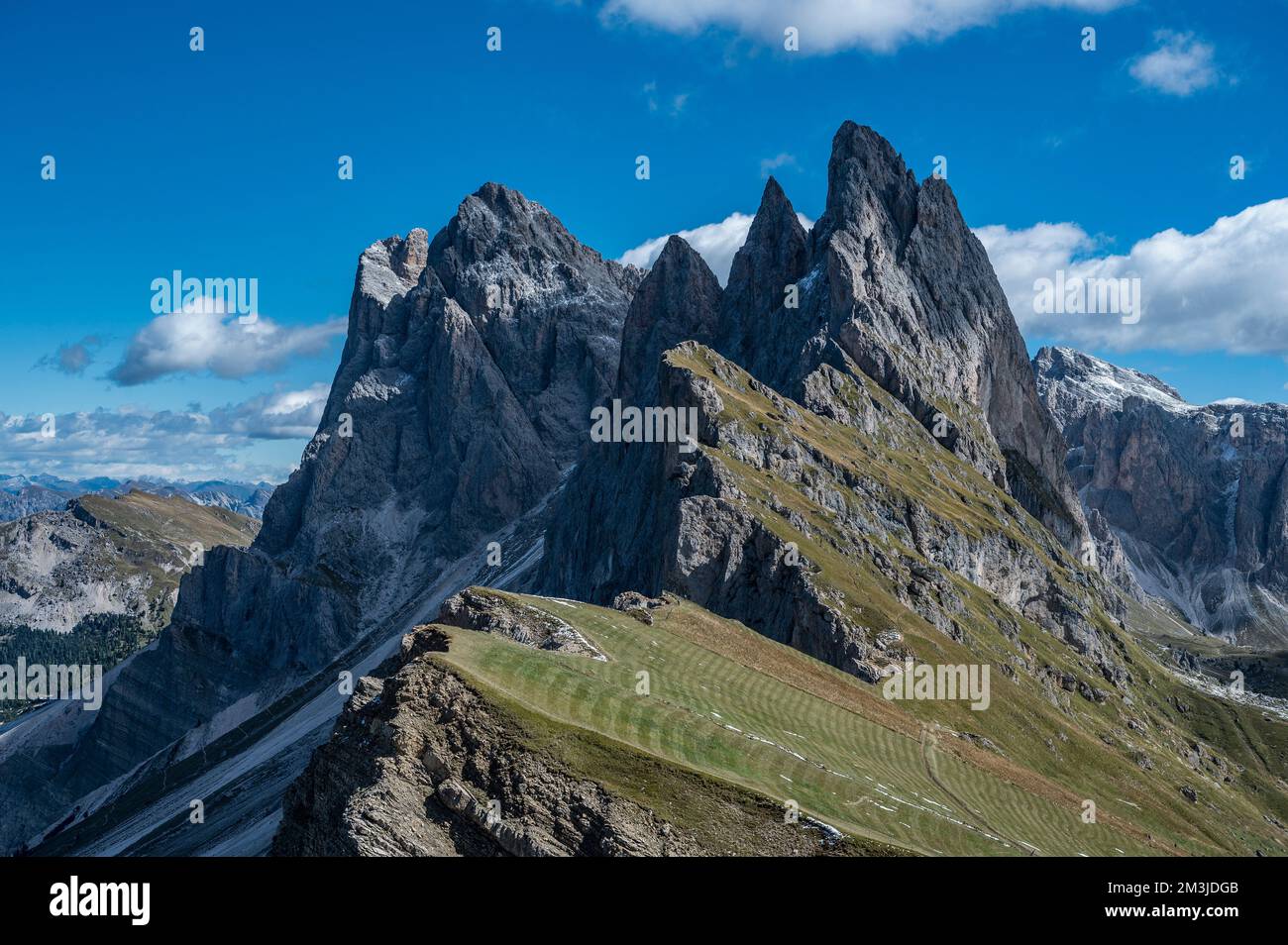 Seceda mountain peak in the majestic Dolomites Stock Photo - Alamy