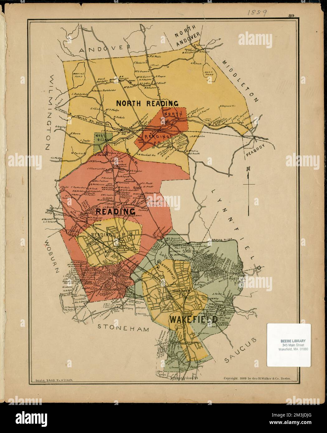 North Reading, Reading, and Wakefield, Mass. ,. Lucius Beebe Memorial ...