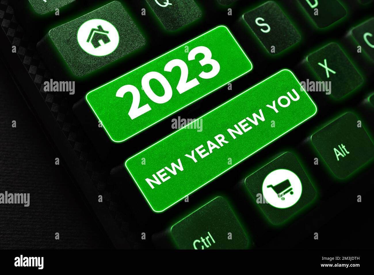 Inspiration showing sign 2023 New Year New You. Internet Concept coming ...