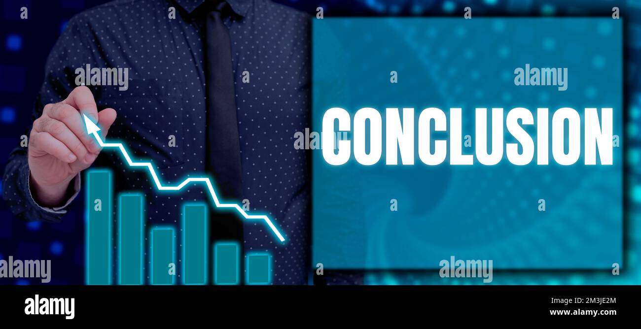 Conceptual caption Conclusion. Word for Results analysis Final decision End of an event or ...