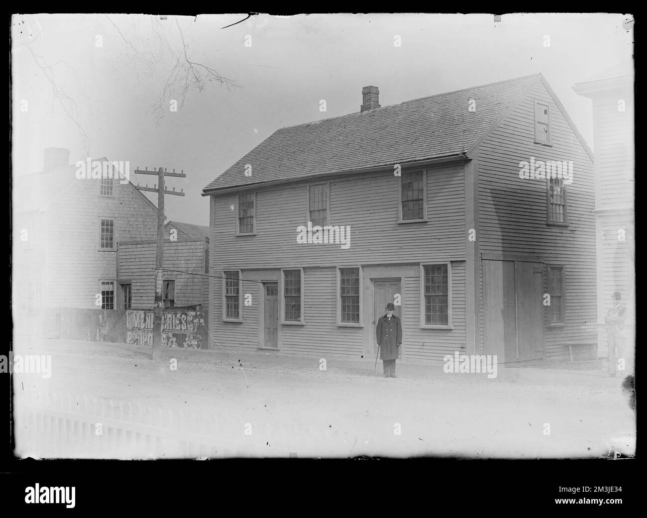 North Street 1880- Demerick Marble on sidewalk , Buildings. Hingham ...