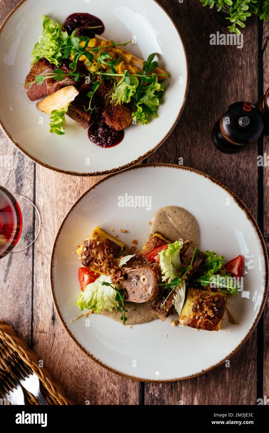 A cooked menu hi-res stock photography and images - Alamy