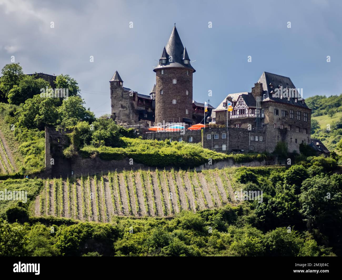 Stahleck Castle on the Rhine, Germany Stock Photo - Alamy