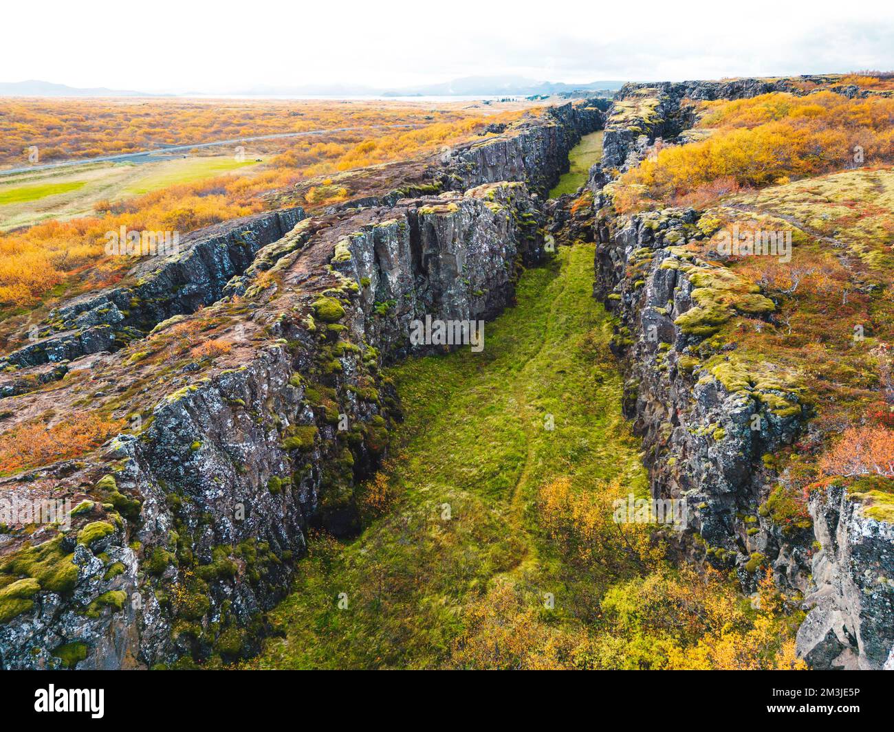 Thingvellir rift aerial hi-res stock photography and images - Alamy