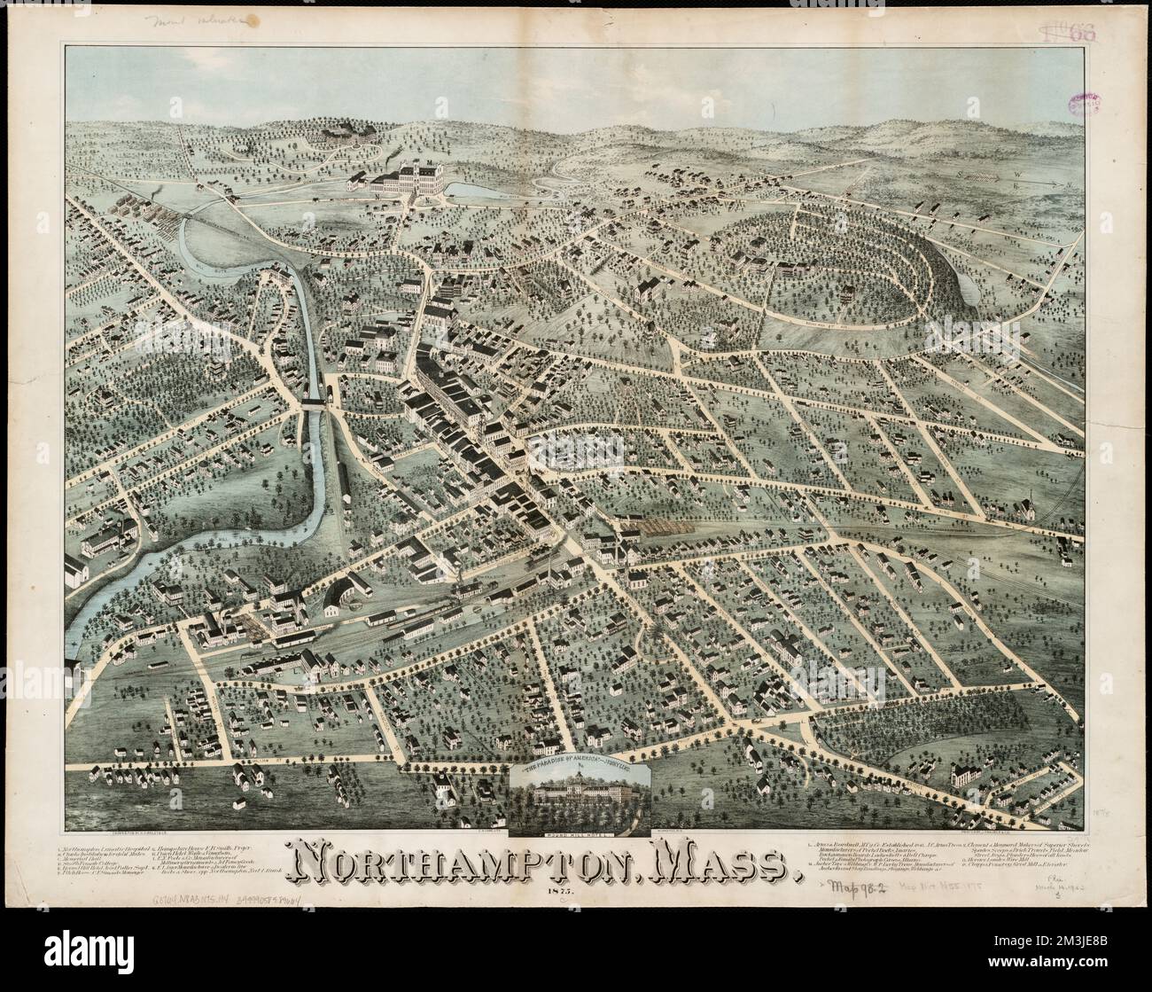 Northampton massachusetts map hi-res stock photography and images - Alamy