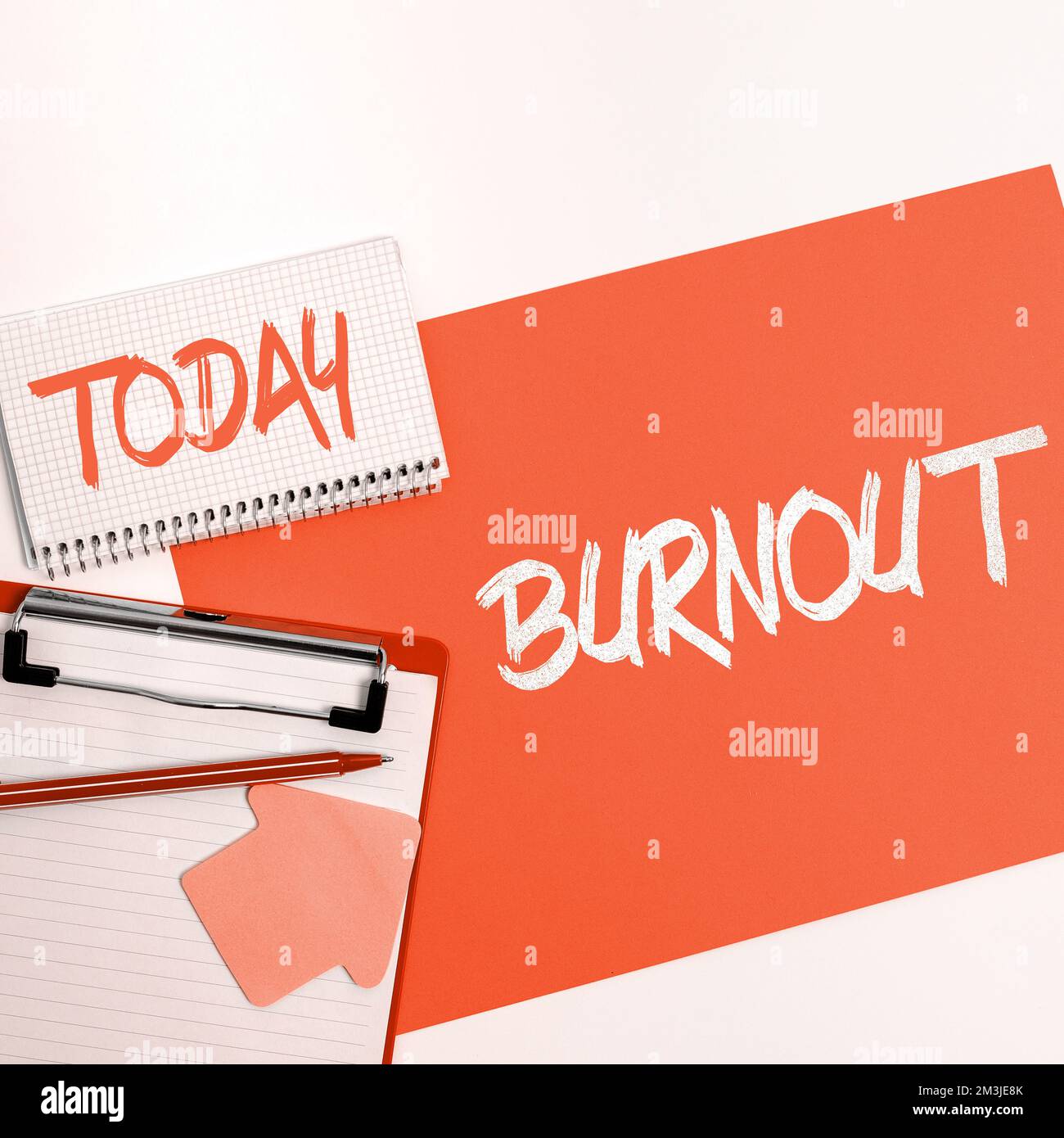 Text showing inspiration Burnout. Conceptual photo Feeling of physical ...