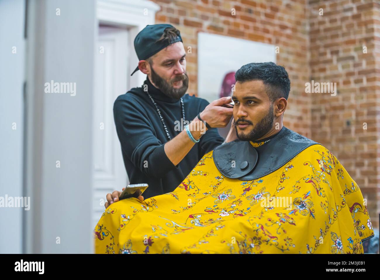 Mustache haircut hi-res stock photography and images - Alamy