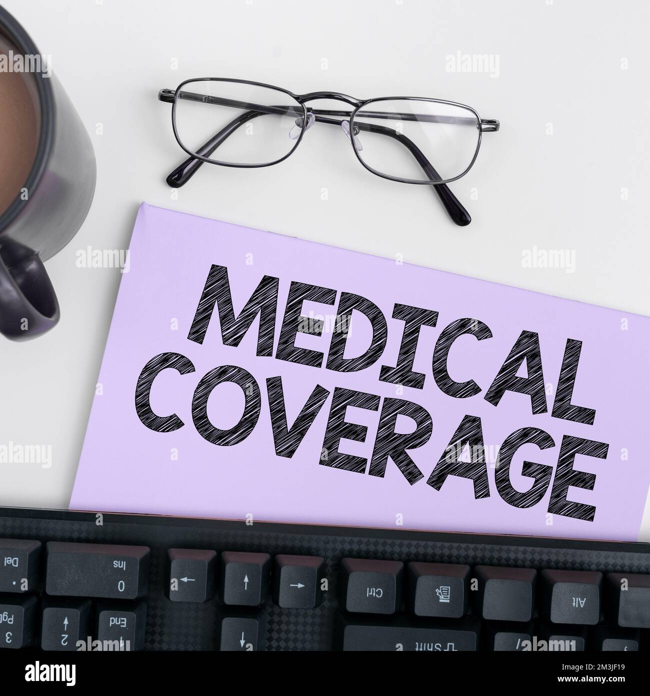 Handwriting text Medical Coverage. Business approach inclusion within ...