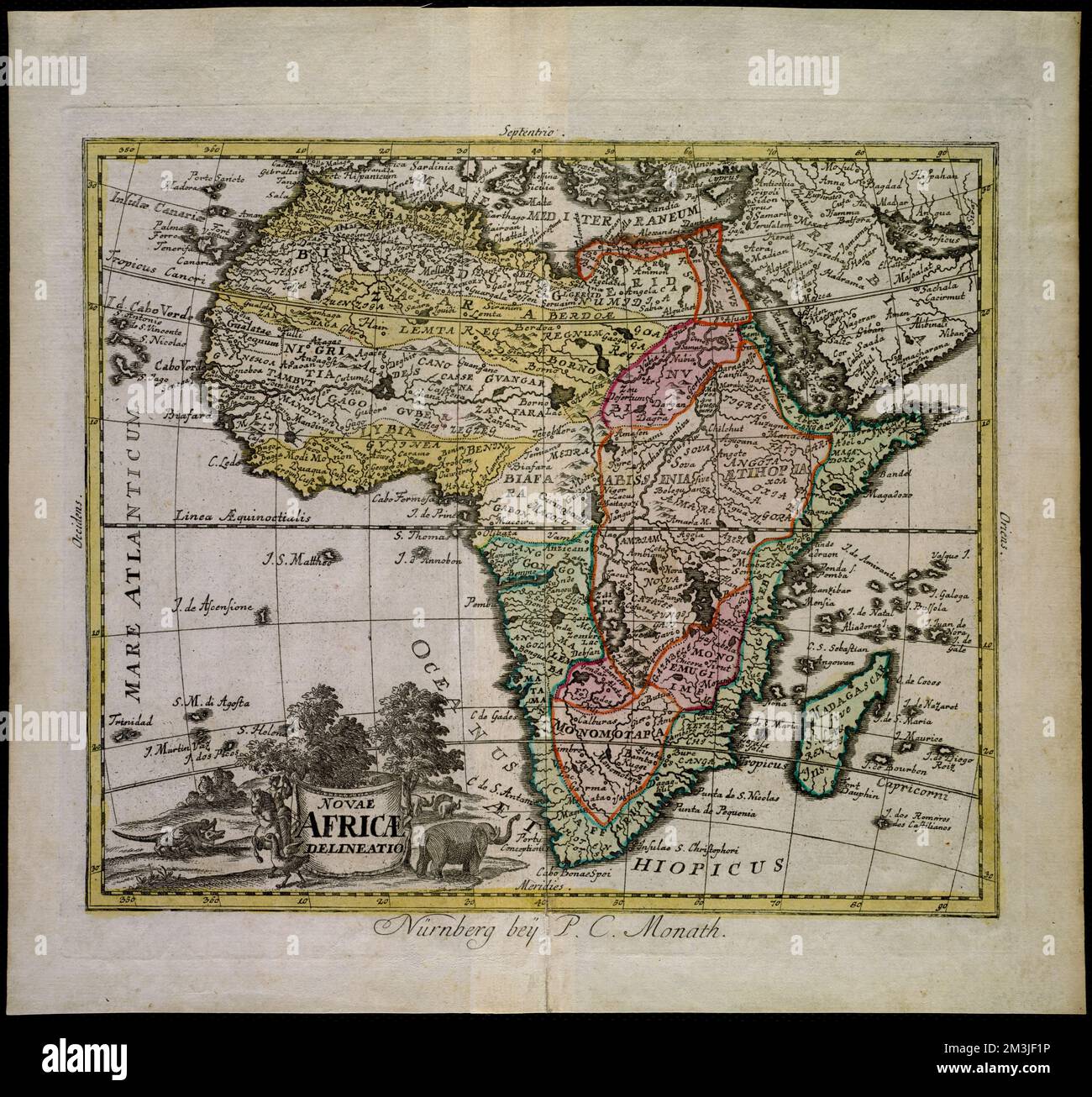 Nouae Africae delineatio , Africa, Maps, Early works to 1800 Norman B ...