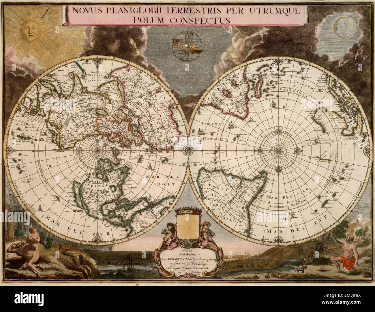 Nouus planiglobii terrestris per utrumque polum conspectus , World maps ...