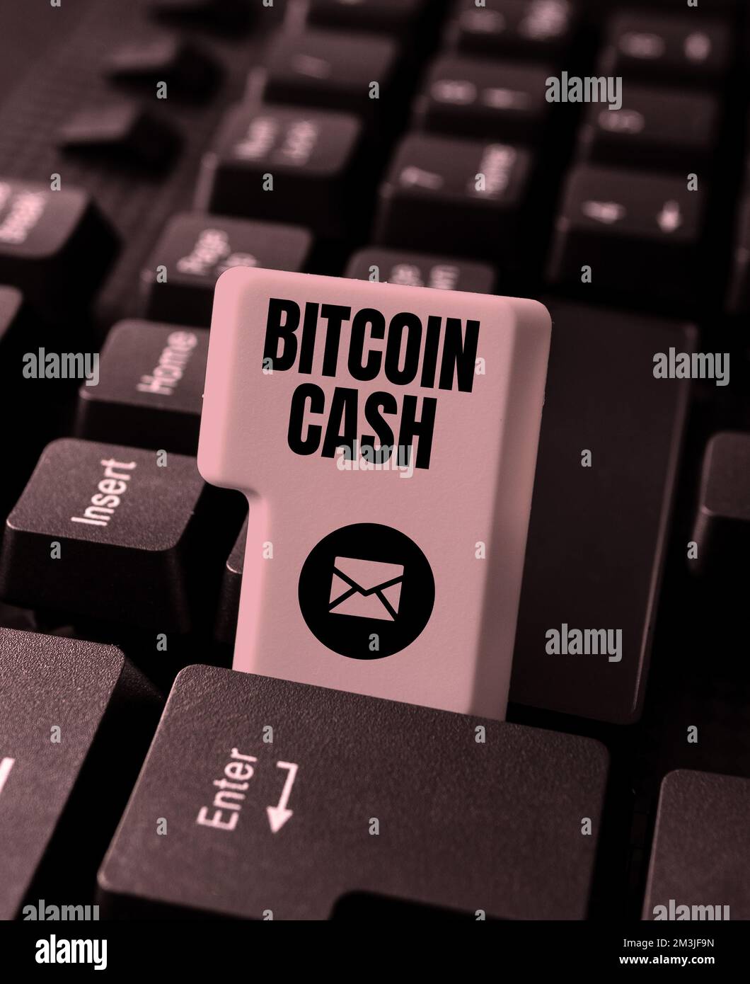 Text sign showing Bitcoin Cash. Business concept Type of cryptocurrency ...
