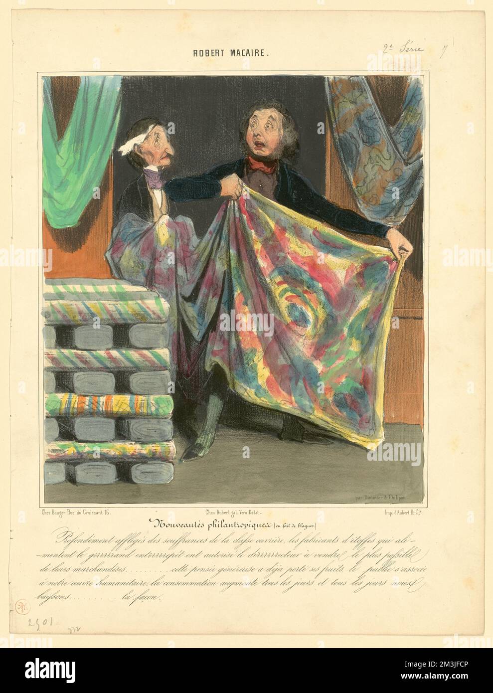 Nouveautés philantropiques... , Fictitious characters, Macaire, Robert ...