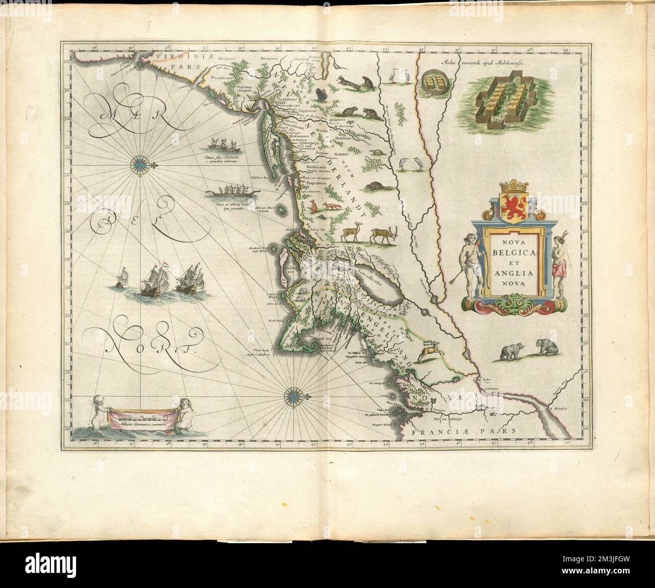 Nova Belgica et Anglia Nova , New England, Maps, Early works to 1800 ...