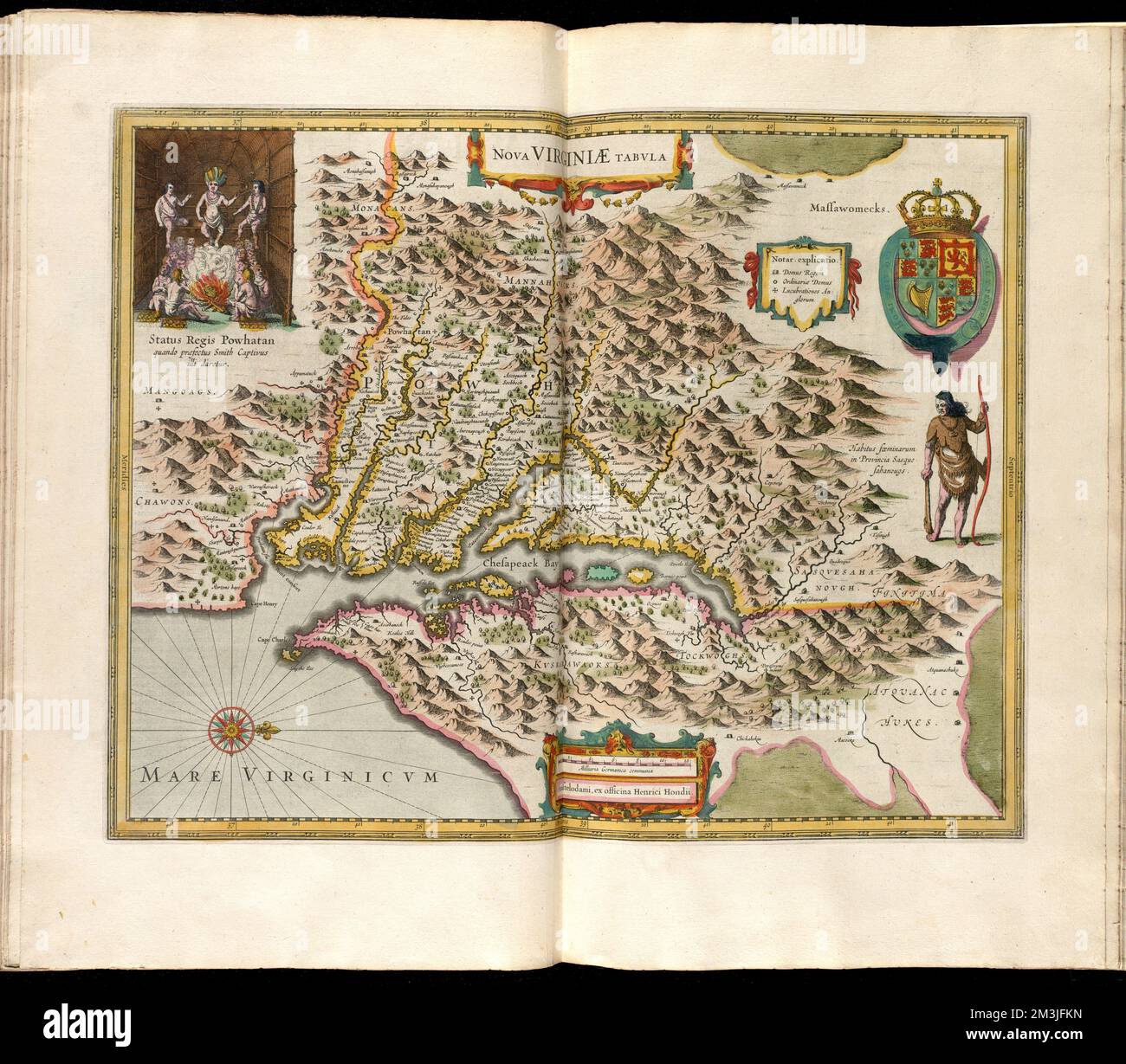 Nova Virginiae tabula , Virginia, Maps, Early works to 1800, Maryland ...