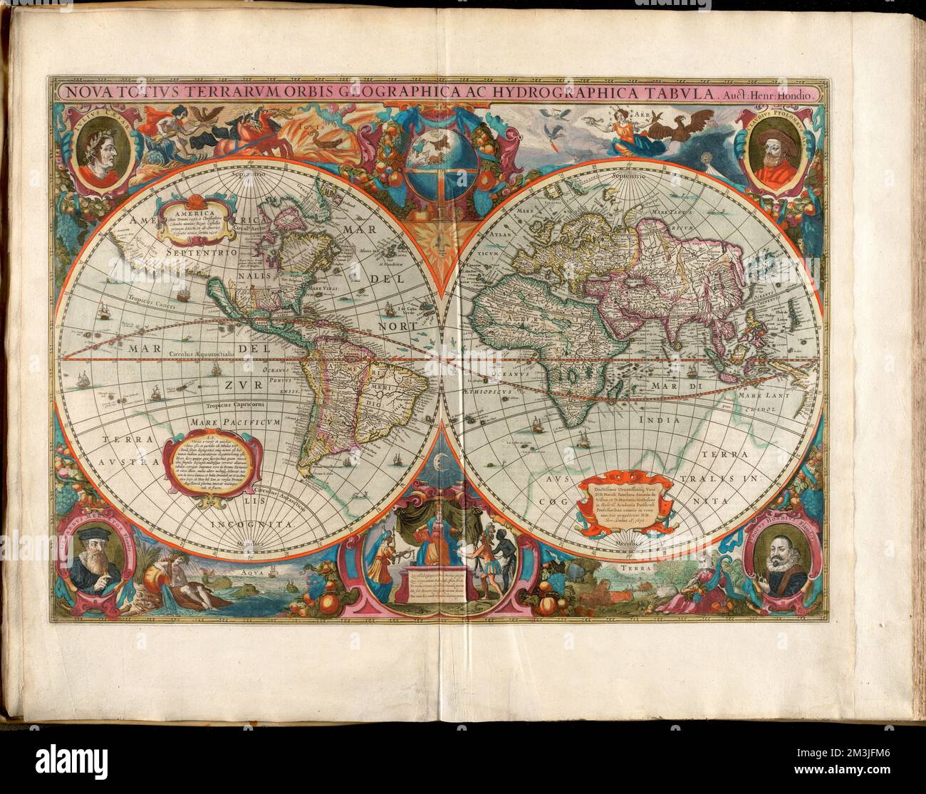 Nova totivs terrarvm orbis geographica ac hydrographica tabvla , World ...