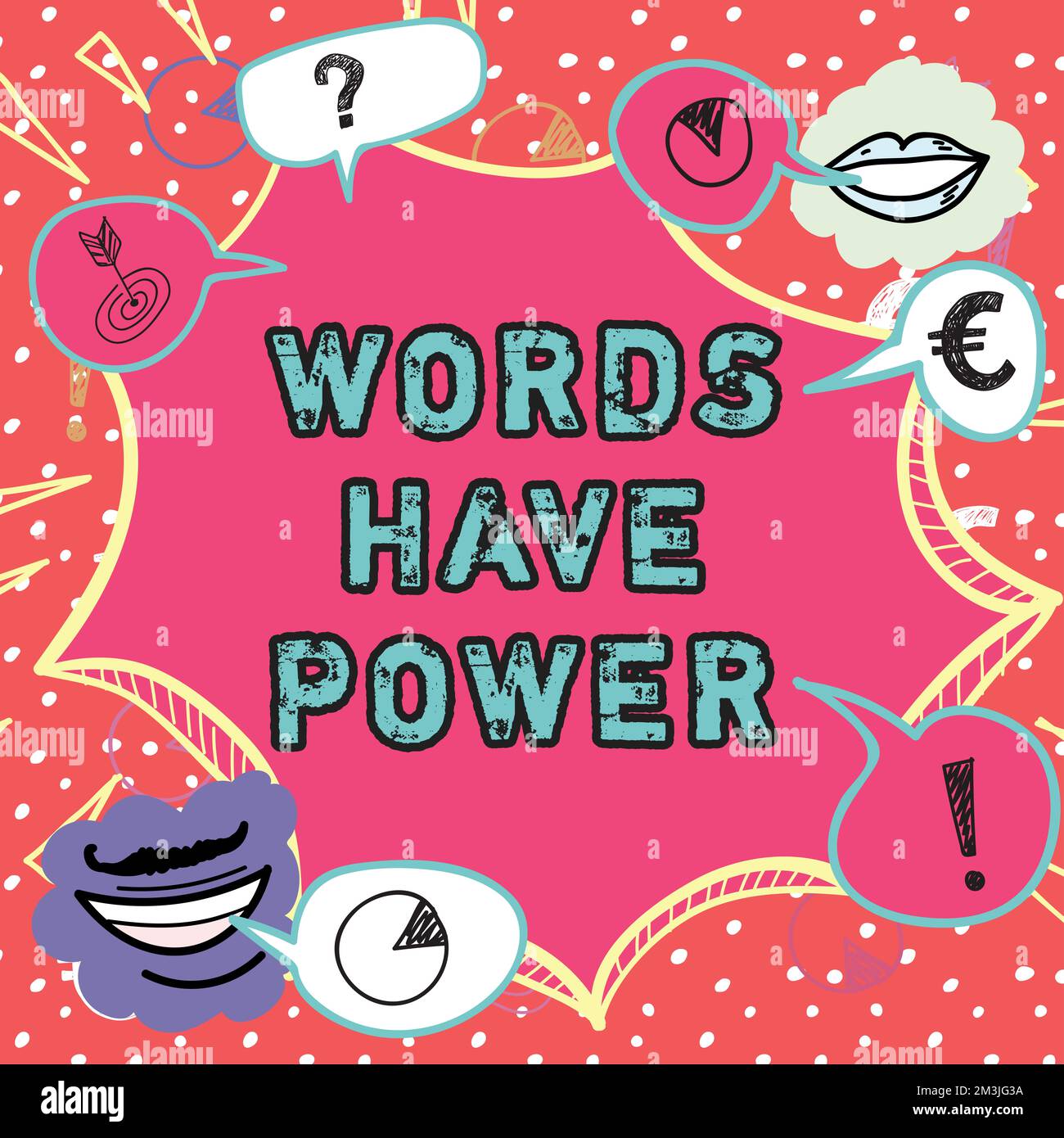 Writing displaying text Words Have Power. Concept meaning Energy ...