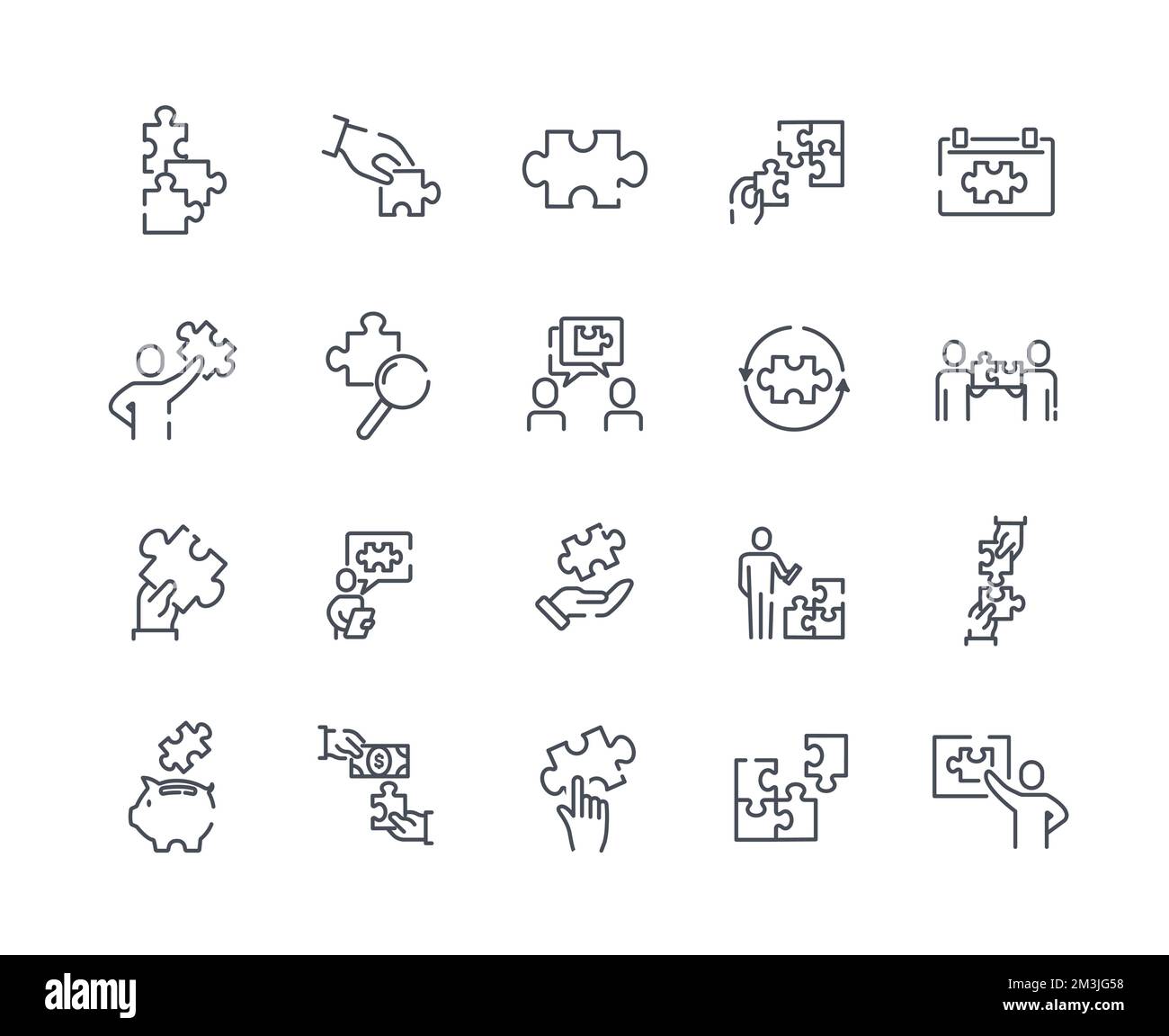 Resolve Puzzle Stock Vector Images Alamy