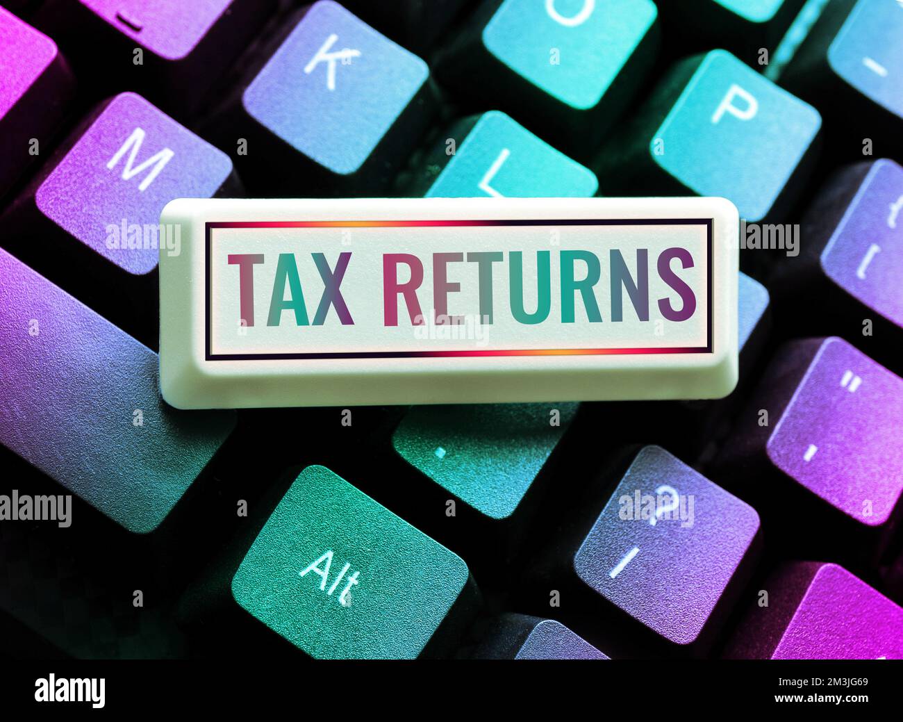 Text caption presenting Tax Returns. Business idea Tax payer financial ...