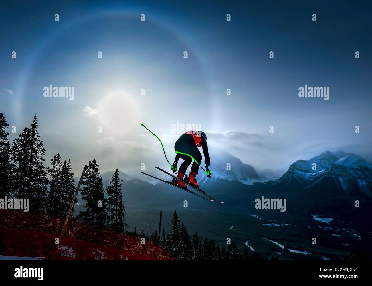 Sofia Goggia of Italy flies down the course on her way to winning the ...