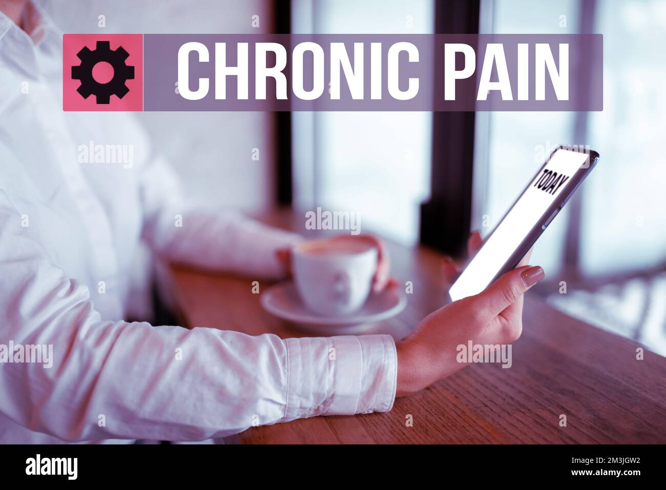 Text showing inspiration Chronic Pain. Conceptual photo Pain that ...