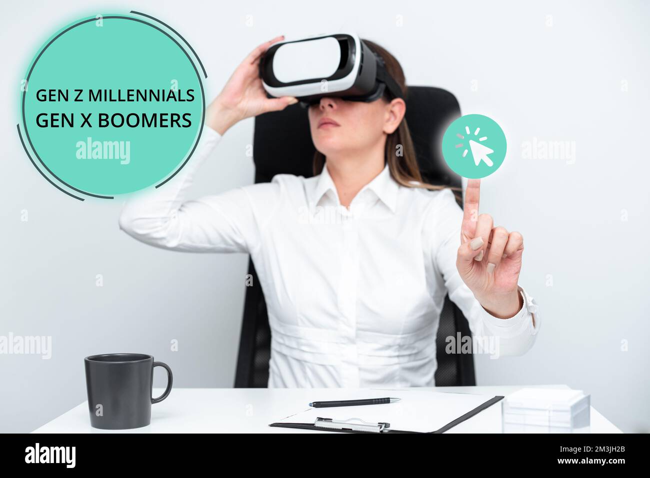 Text sign showing Gen Z Millennials Gen X Boomers. Conceptual photo ...