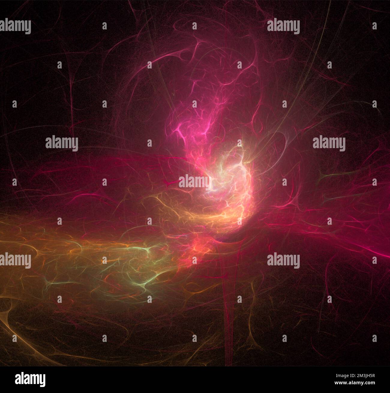 abstract crimson orange glowing pattern on a black background ...