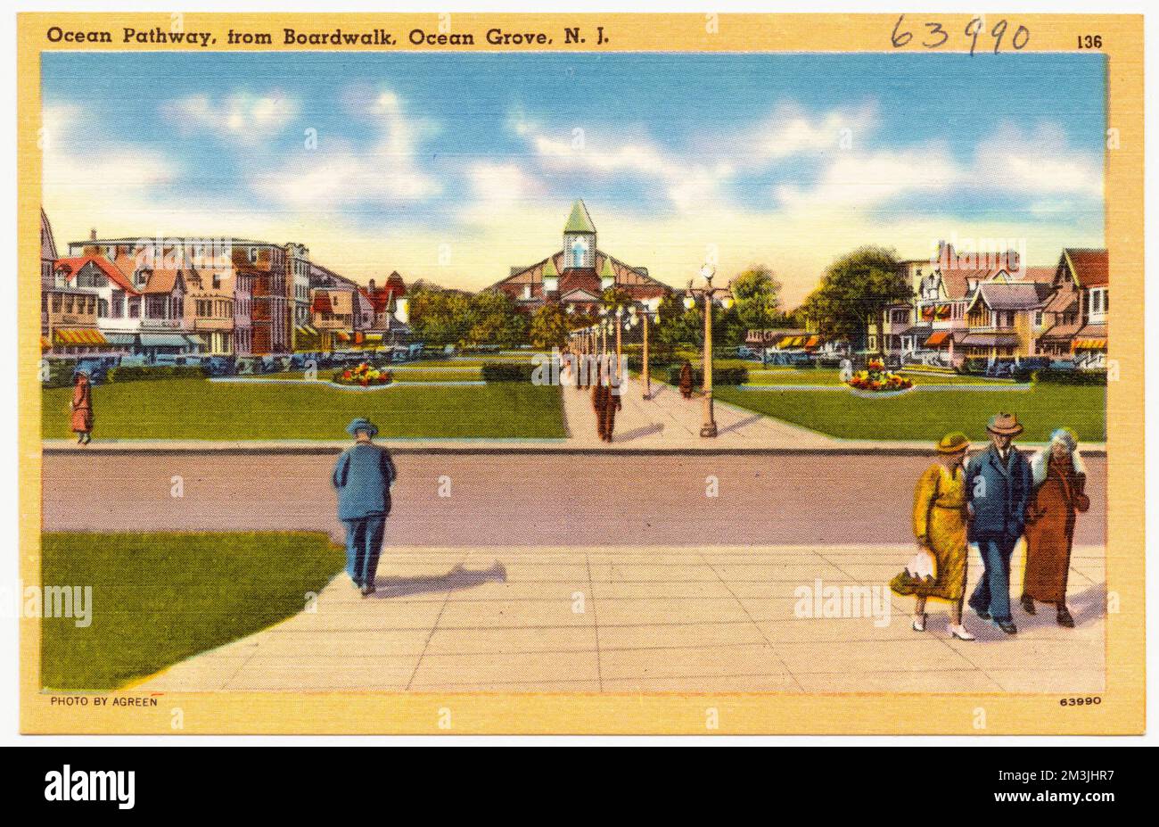 Ocean Pathway, from boardwalk, Ocean Grove, N. J. , Cities & towns ...