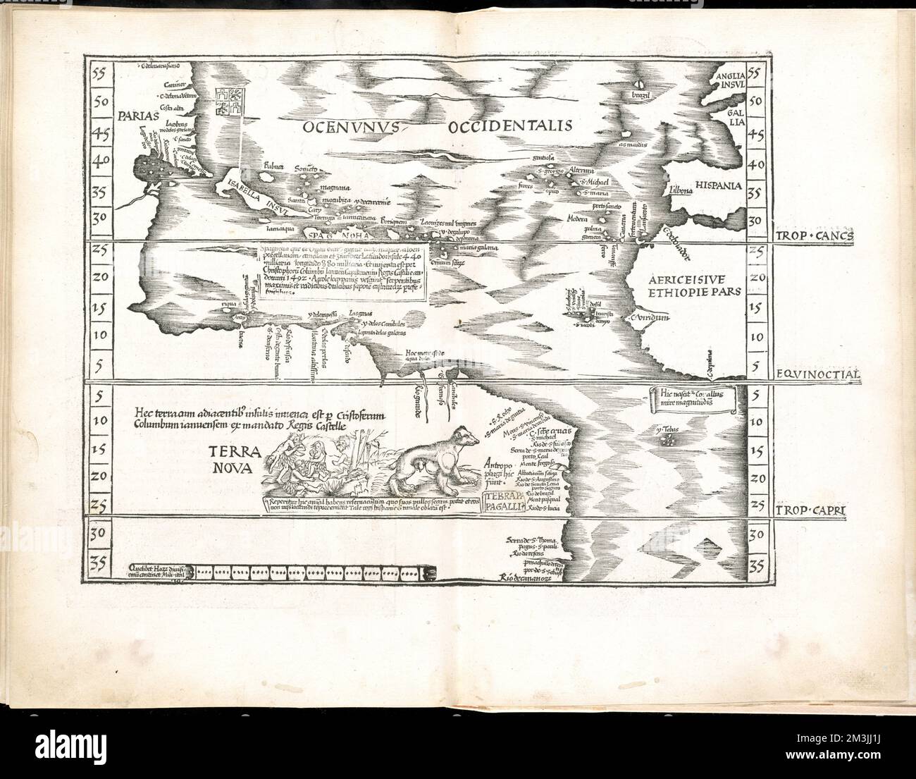 Oceani occidetalis seu terre nove tabula , Atlantic Ocean, Maps, Early ...