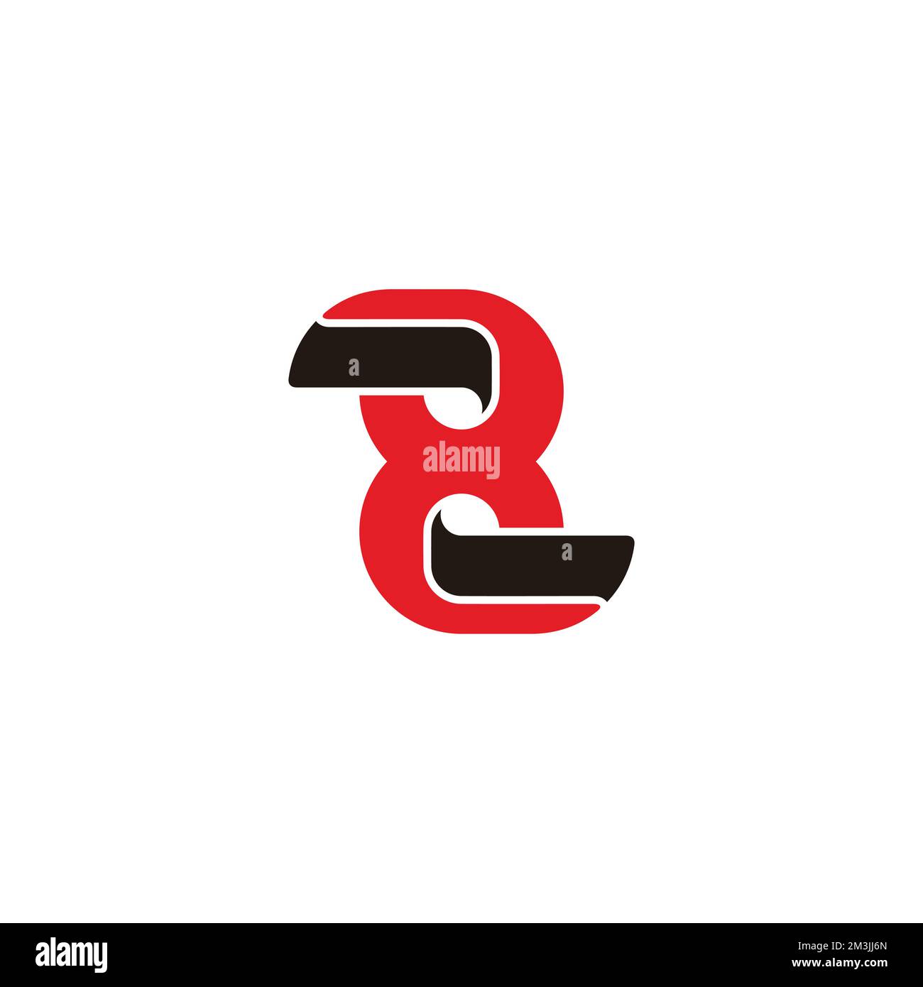 number 8 ribbon flag symbol logo vector Stock Vector Image & Art - Alamy