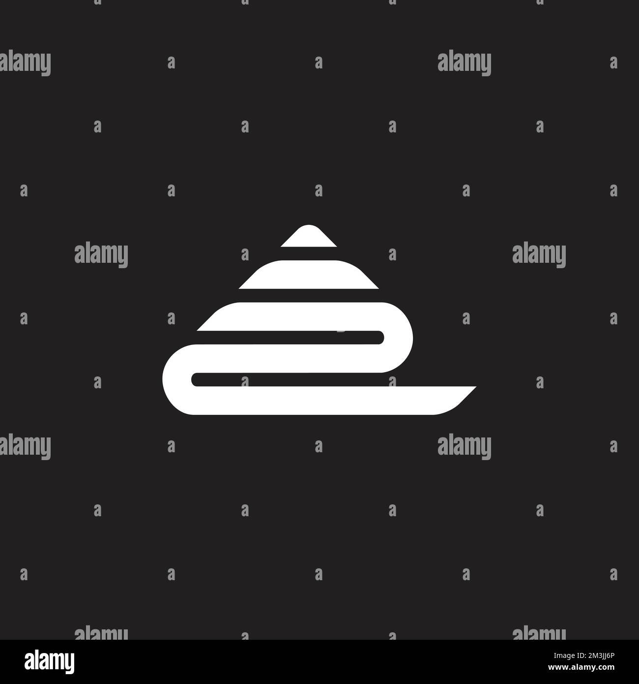 number two triangle stripes logo vector Stock Vector Image & Art - Alamy