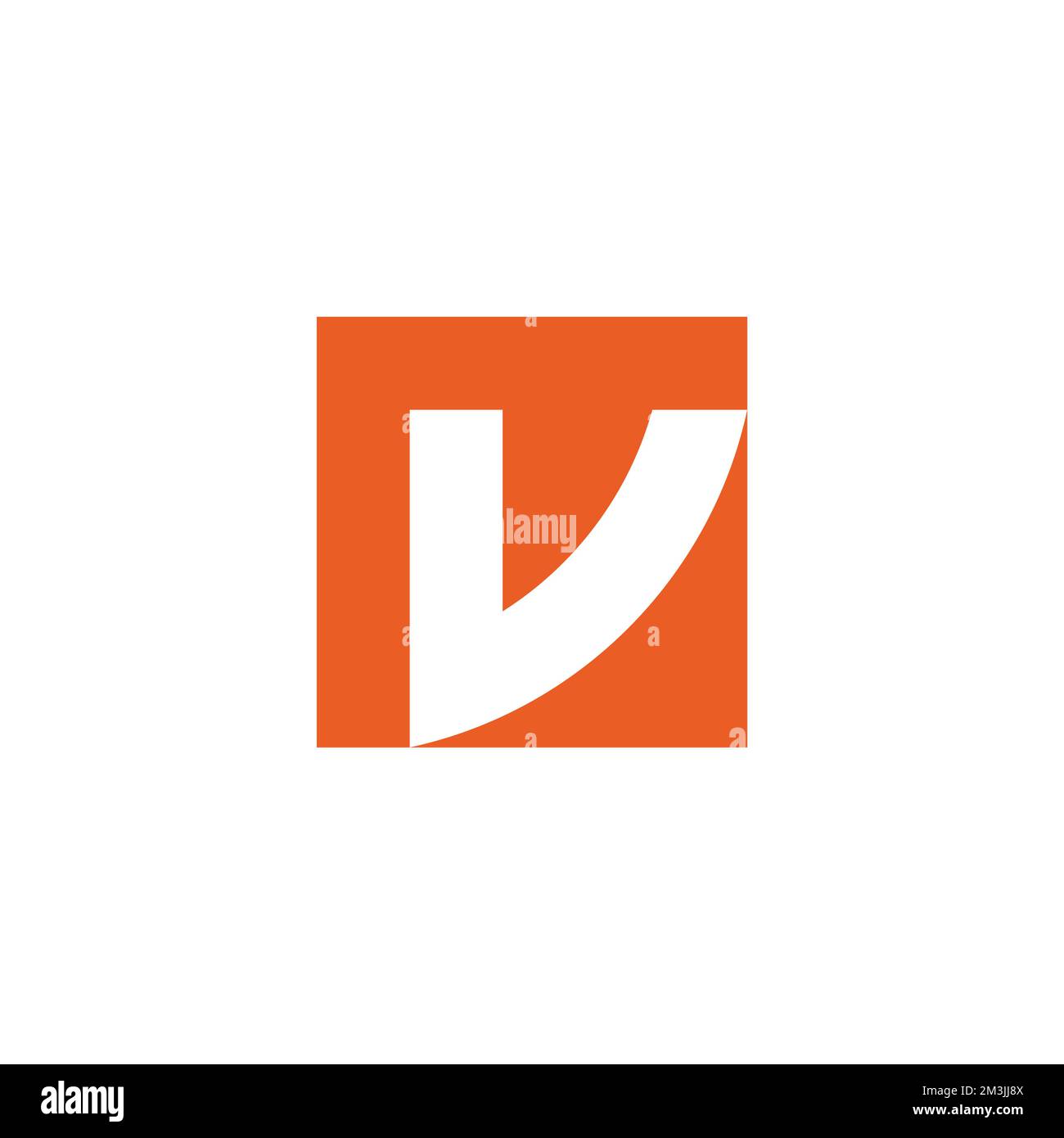 letter rv square negative space logo vector Stock Vector Image & Art ...