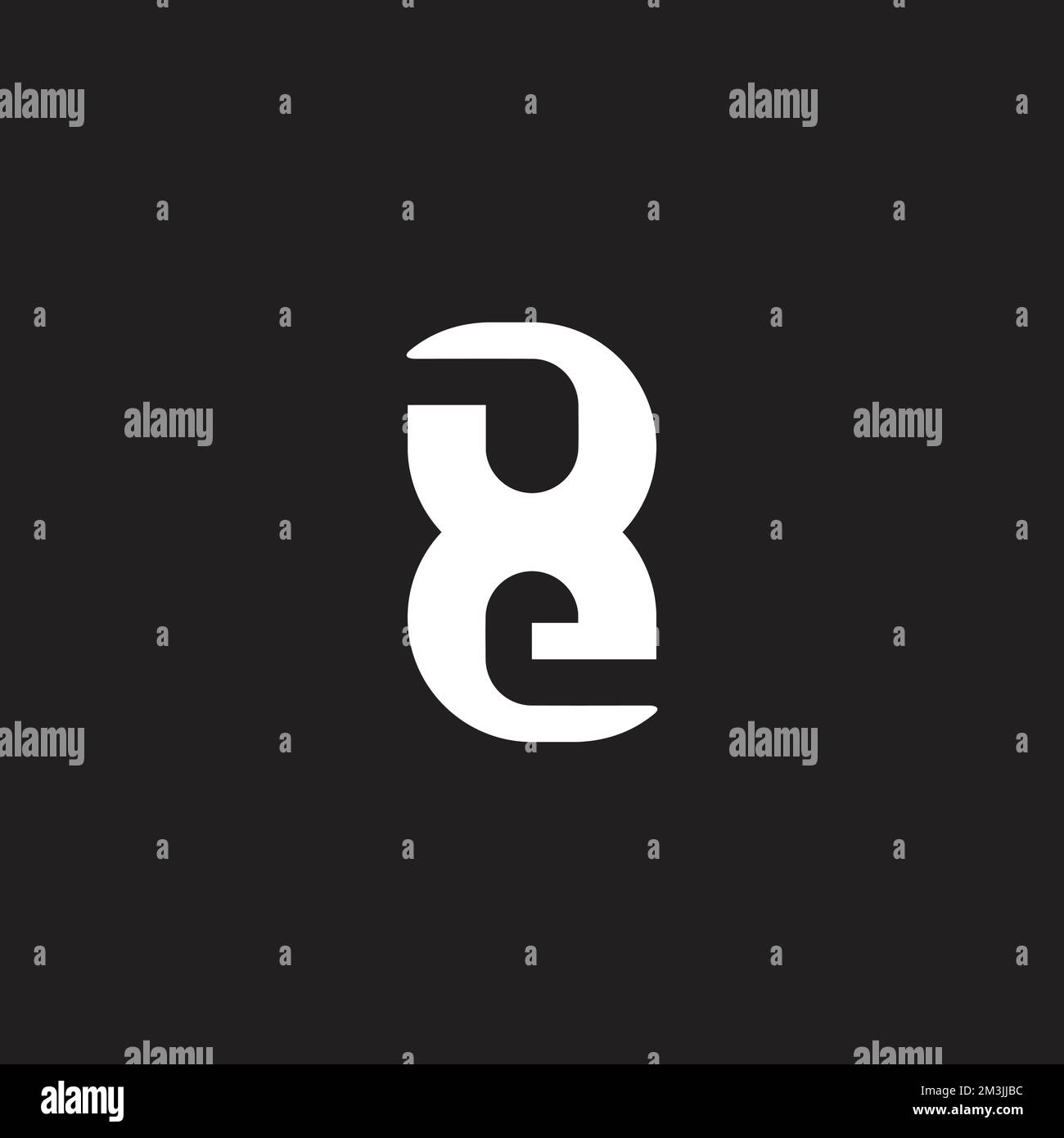 Letter 8e Simple Design Symbol Logo Vector Stock Vector Image And Art Alamy