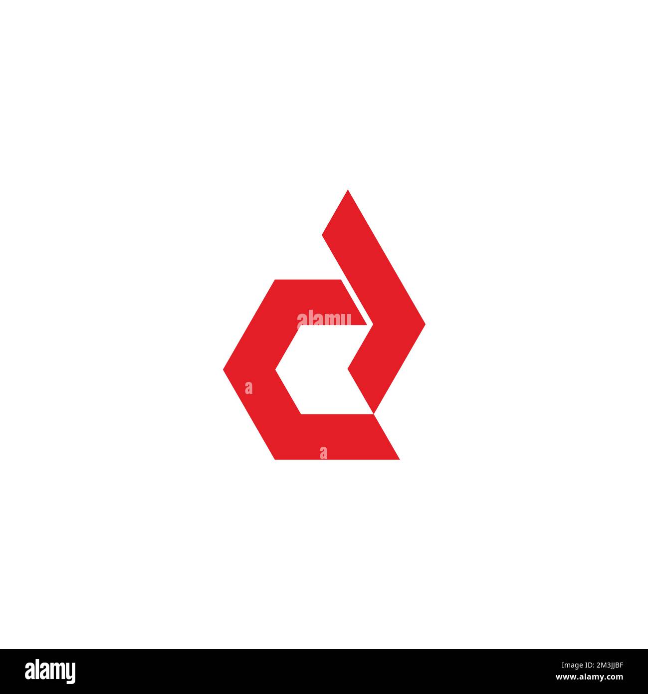 letter cd arrow geometric red logo vector Stock Vector Image & Art - Alamy