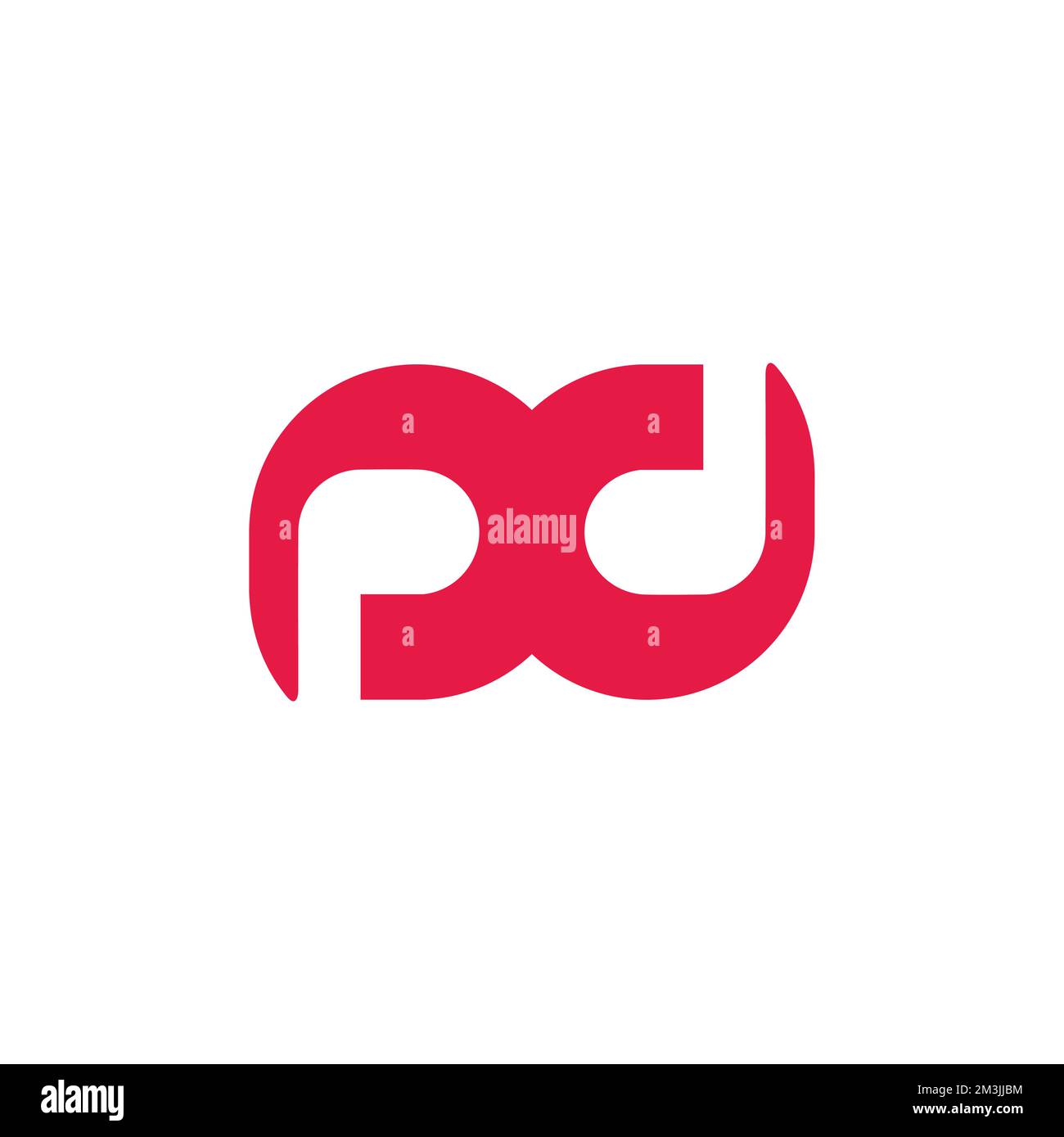 letter pd cute simple logo vector Stock Vector Image & Art - Alamy
