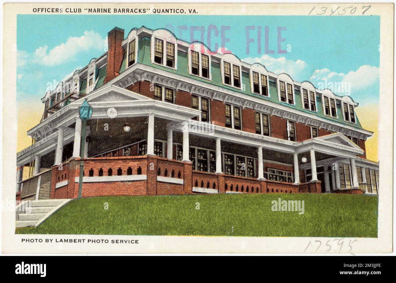 Officers Club, 'Marine Barracks,' Quantico, VA. , Military facilities ...