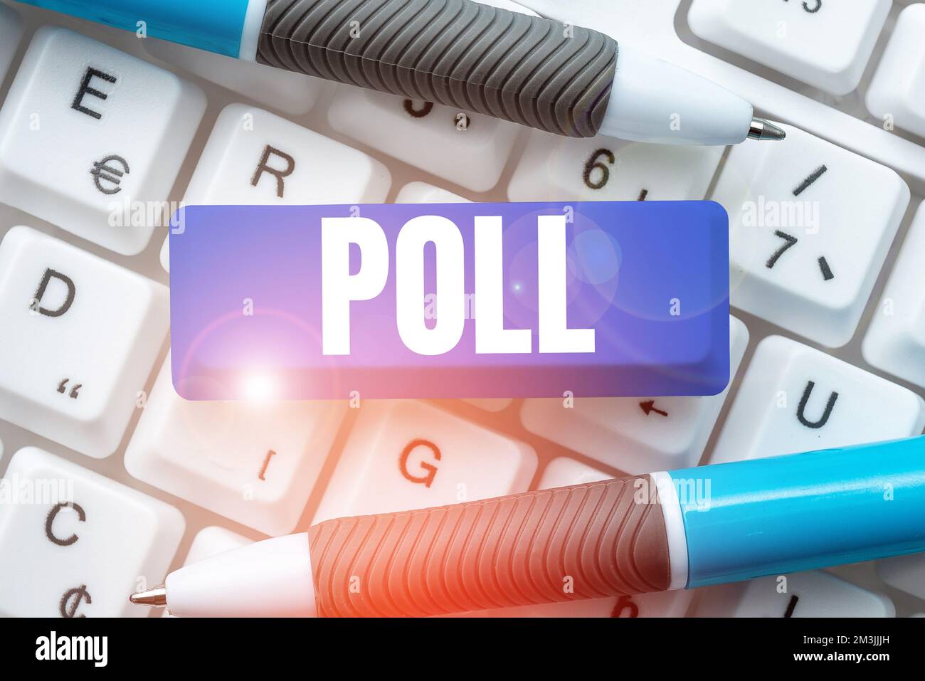 Text showing inspiration Poll, Business idea Record of the number of ...