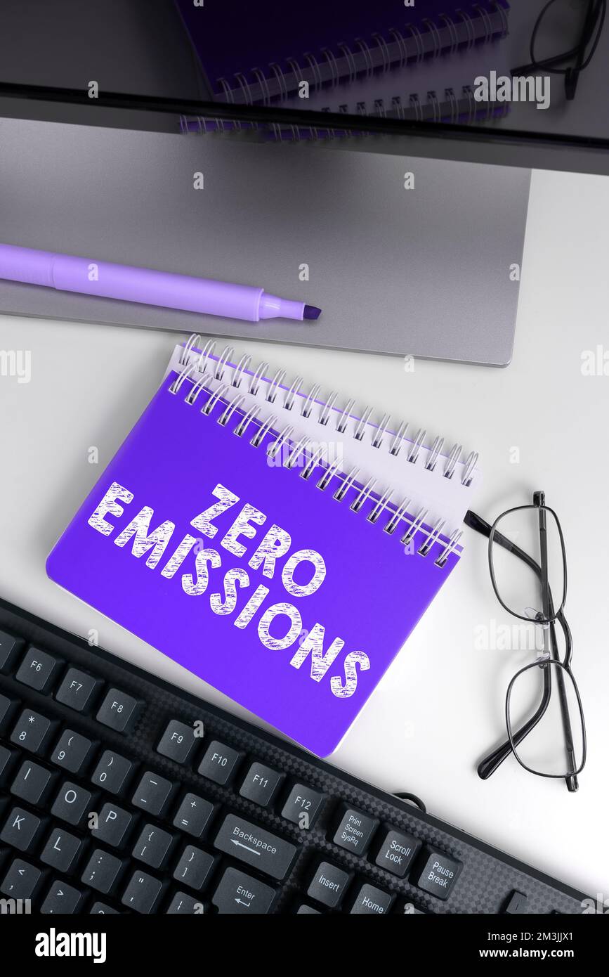 Writing displaying text Zero Emissions. Business overview emits no ... Writing displaying text Zero Emissions. Business overview emits no ...