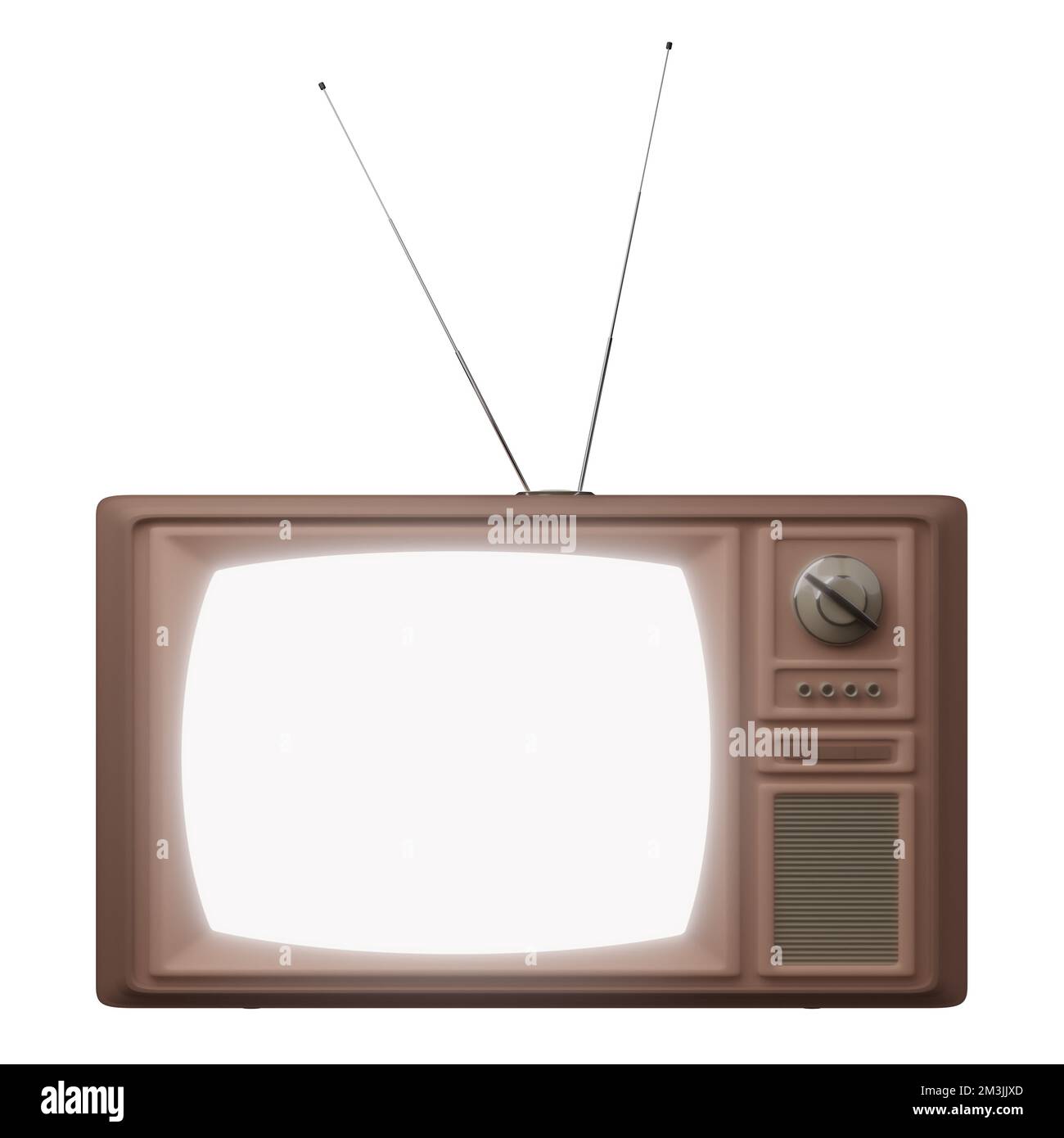 Old tv screen analog crt Cut Out Stock Images & Pictures - Alamy