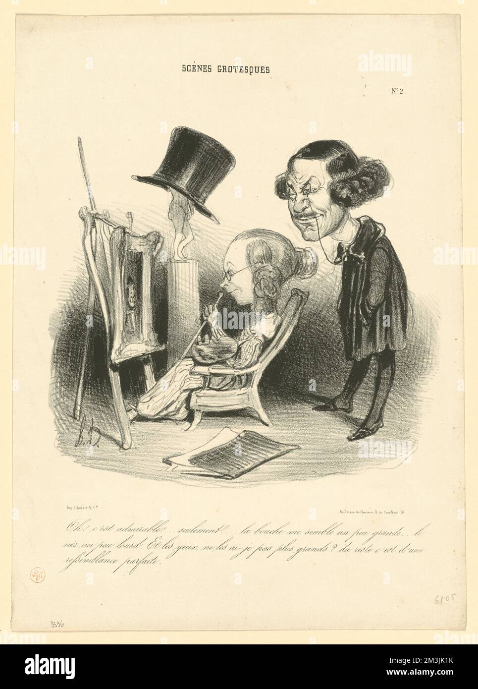 Oh! C'est admirable!.... Honoré Daumier (1808-1879). Lithographs Stock ...