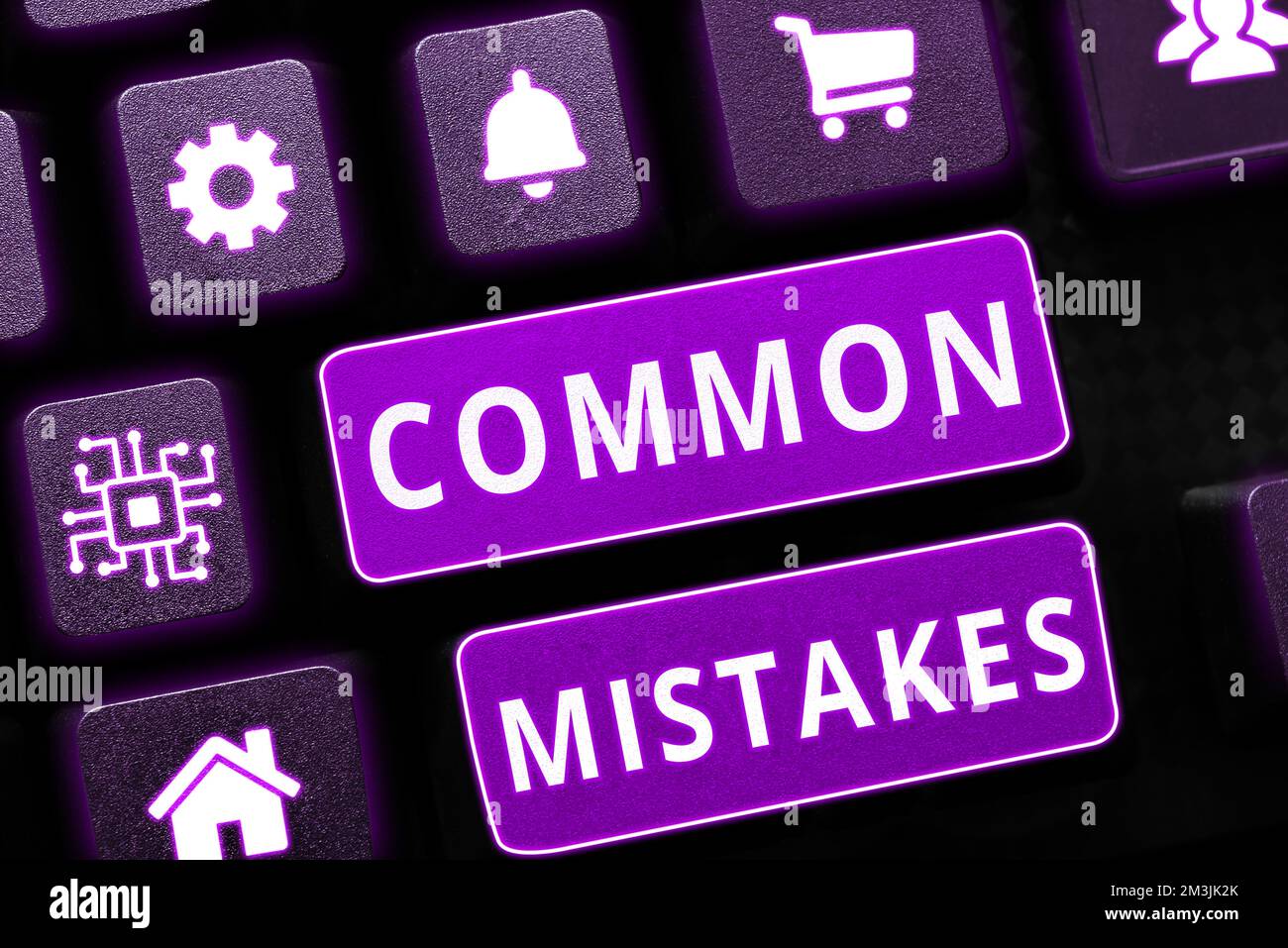 Text caption presenting Common Mistakes. Conceptual photo actions that ... Text caption presenting Common Mistakes. Conceptual photo actions that ...