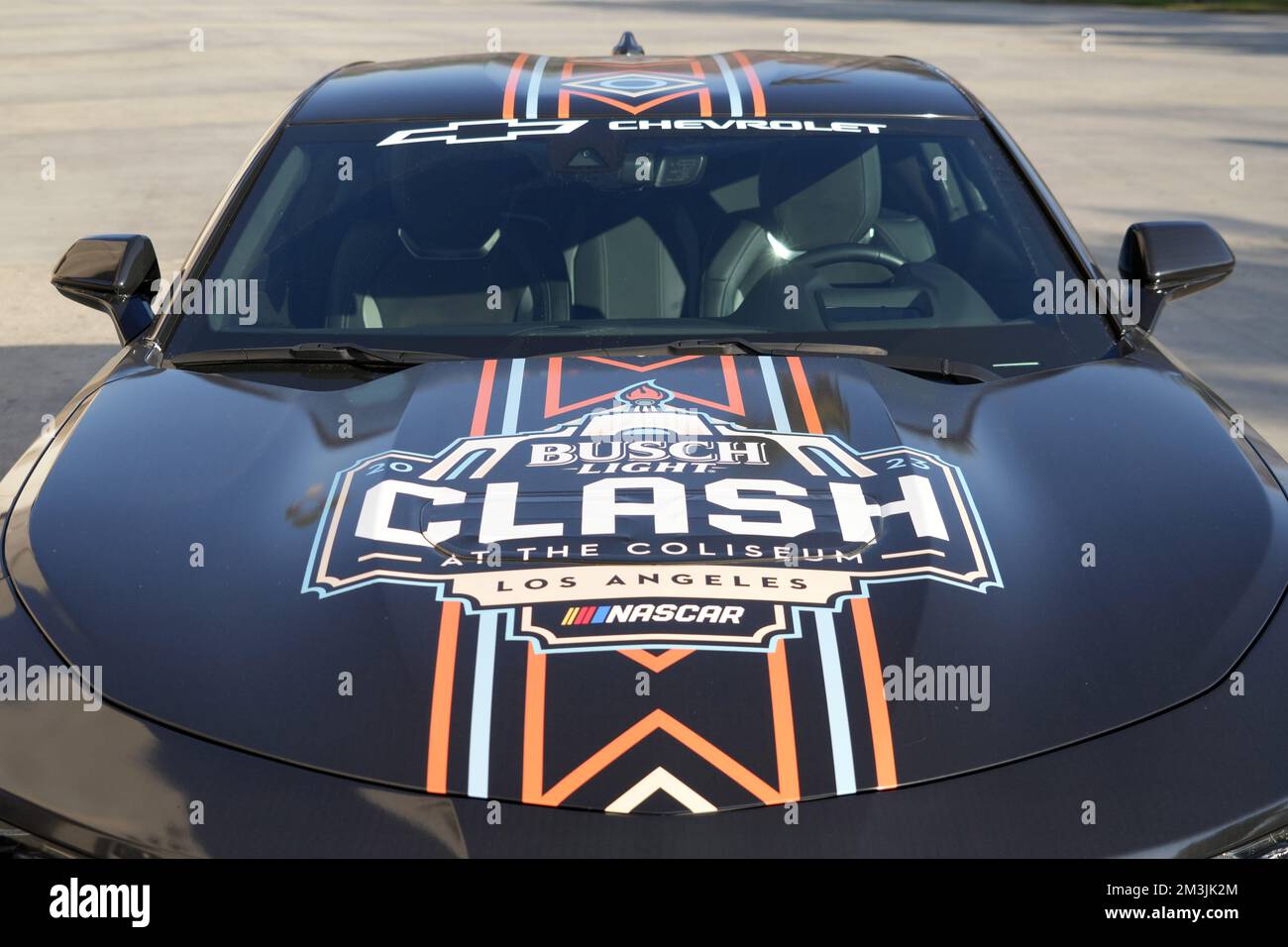A Chevrolet pace car at the Busch Light Clash at the Coliseum ...