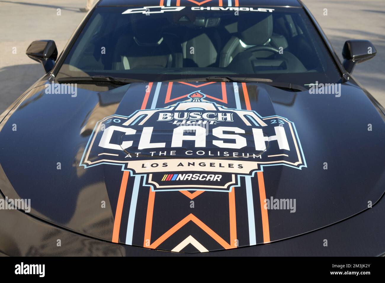 A Chevrolet pace car at the Busch Light Clash at the Coliseum ...