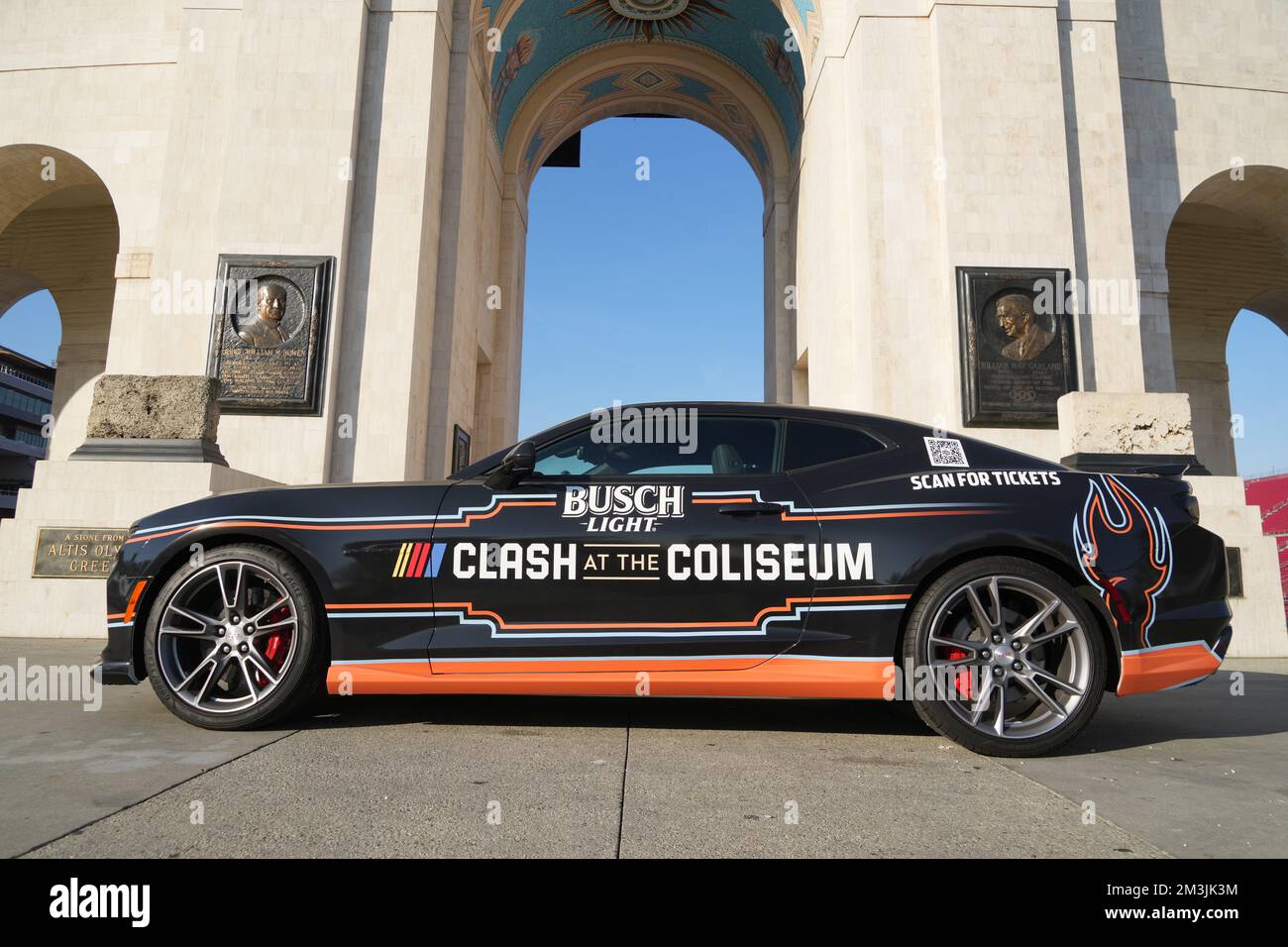 A Chevrolet pace car at the Busch Light Clash at the Coliseum ...