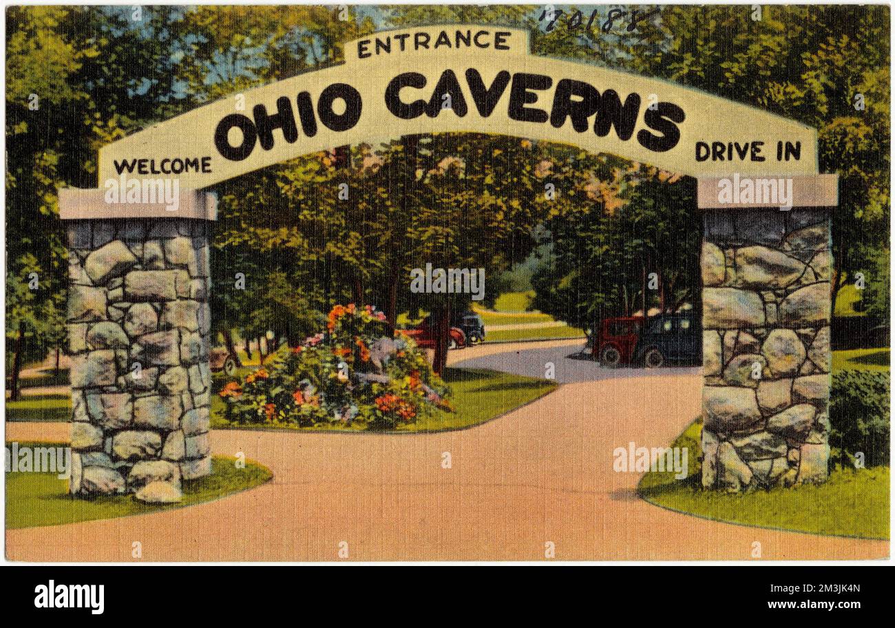 Ohio Caverns , Tichnor Brothers Collection, postcards of the United ...