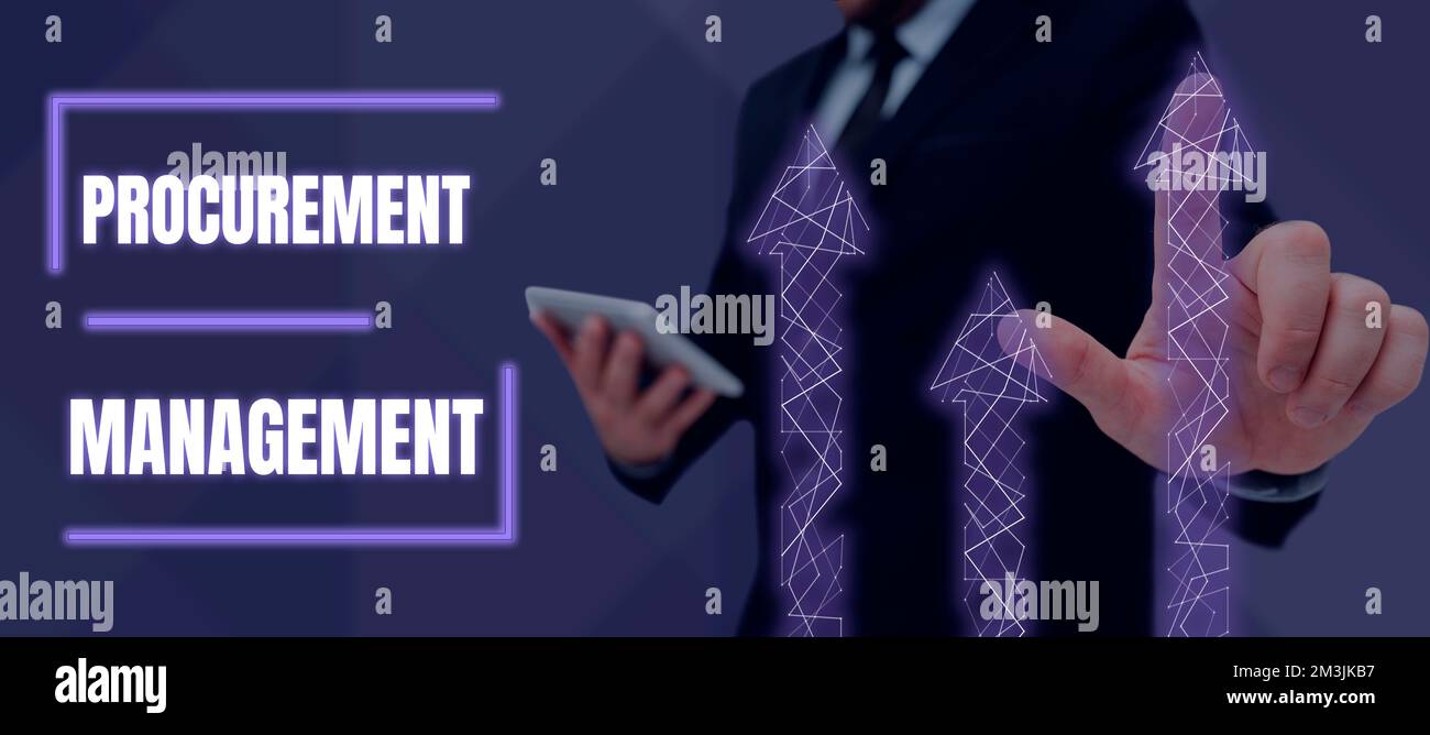 Conceptual display Procurement Management, Business concept buying ...