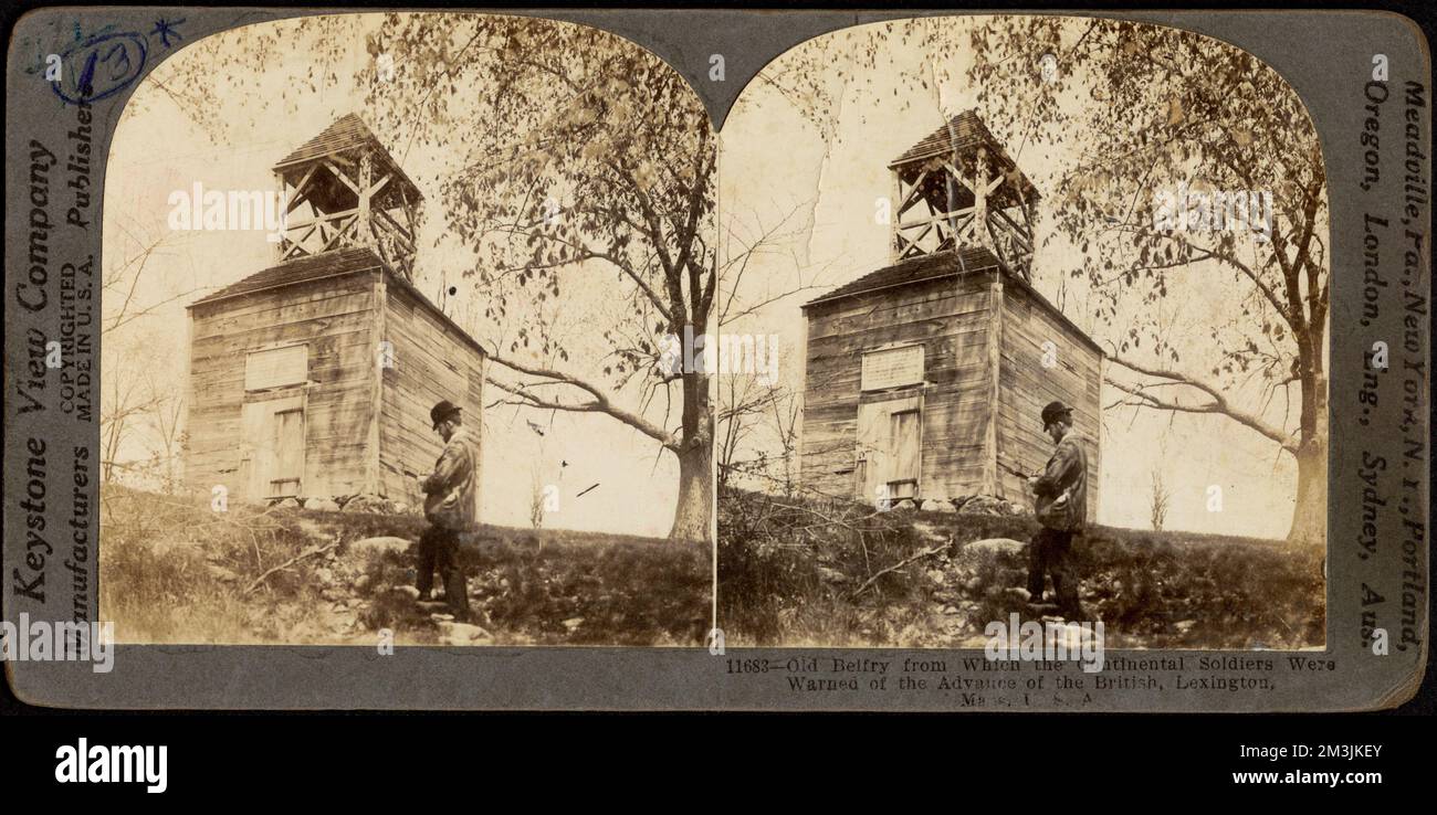 Old Belfry from which the Continental soldiers were warned of the ...