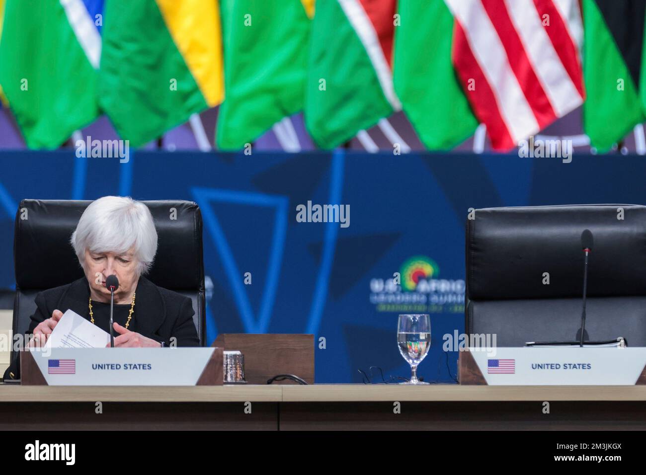 United States Secretary of the Treasury Janet Yellen, attends the US ...