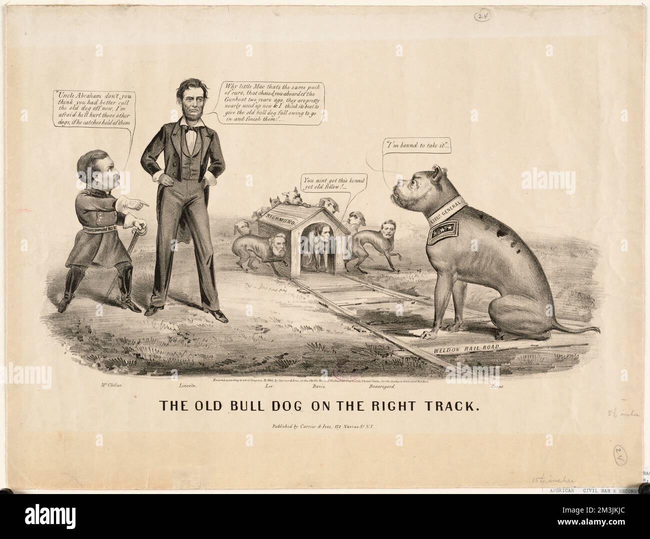 The old bull dog on the right track , Presidents, Generals, Railroad ...